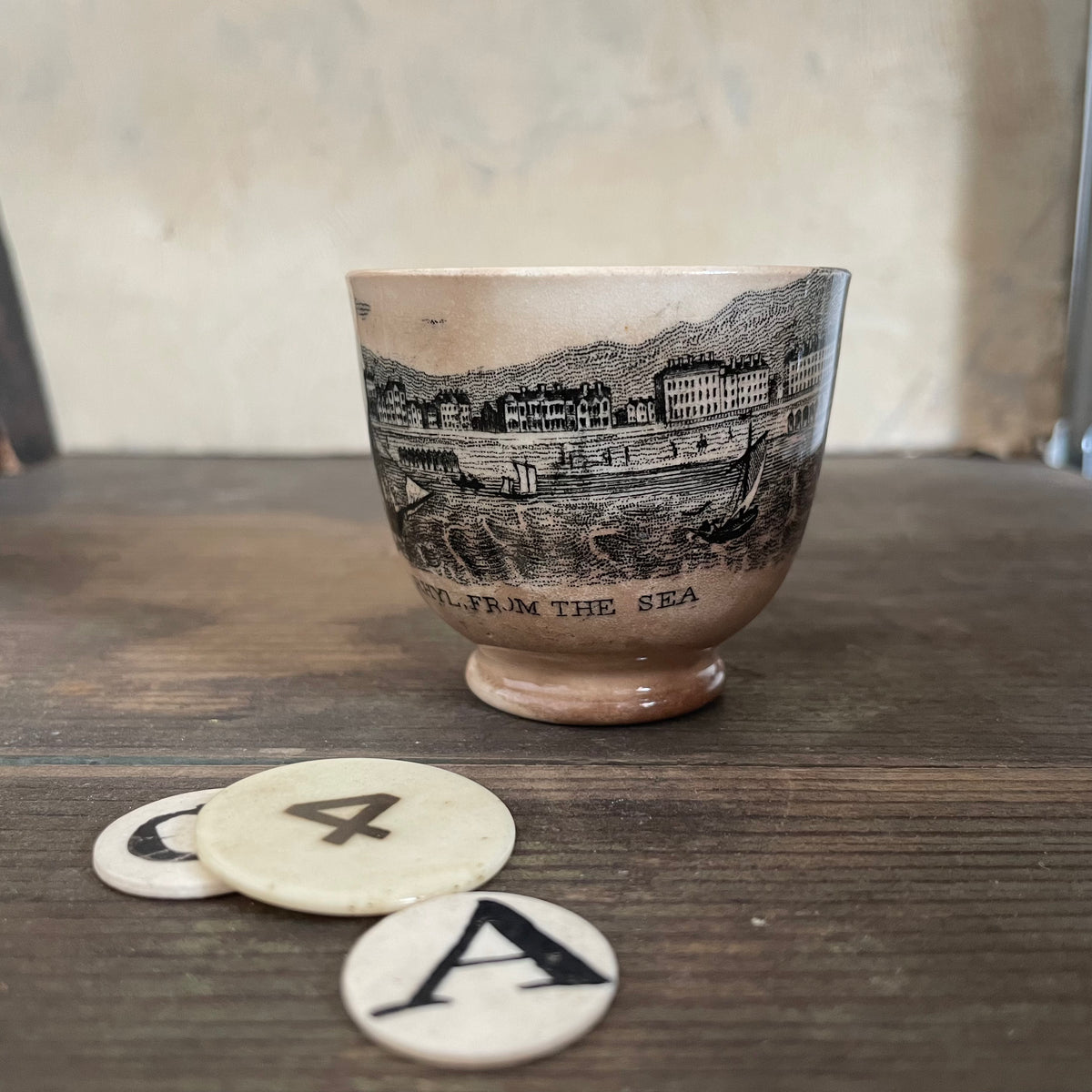 Antique Beautifully Stained Cup – No.4 Vintage