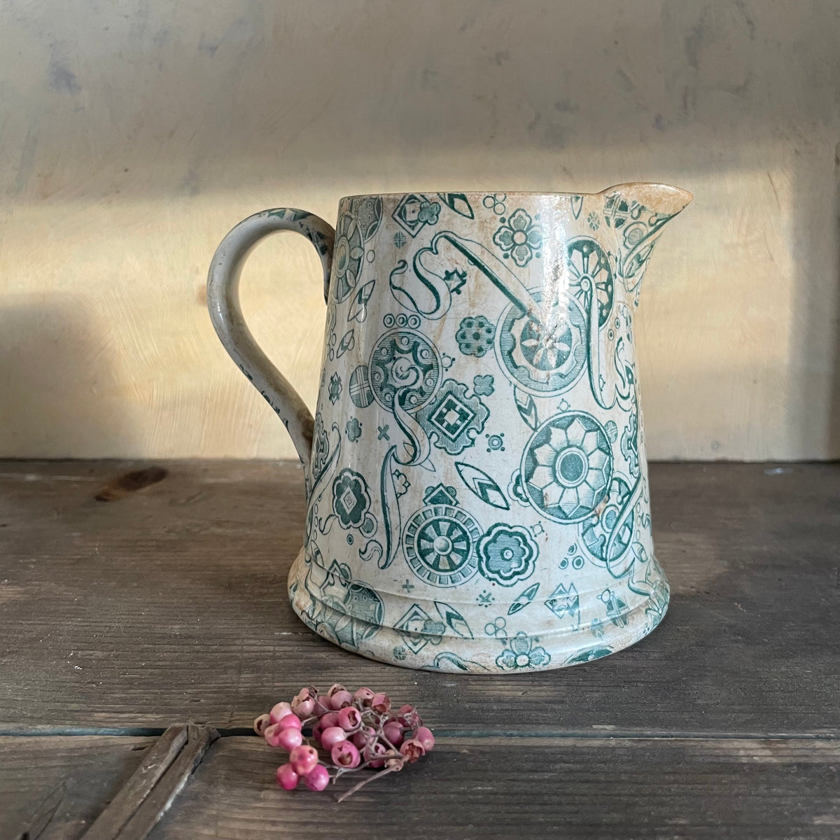 Antique Patterened Transfer Jug – No.4 Vintage