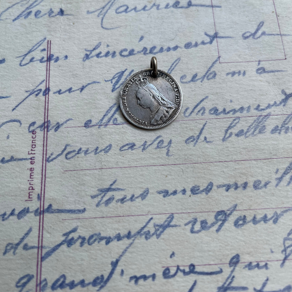 Victorian Chris Love Token Charm – No.4 Vintage