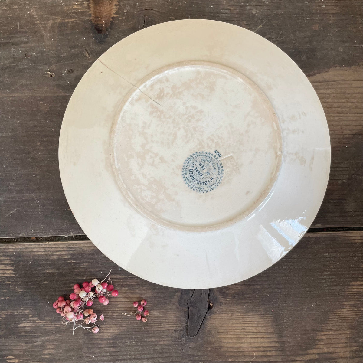 Beautiful French Ribbon Plate – No.4 Vintage