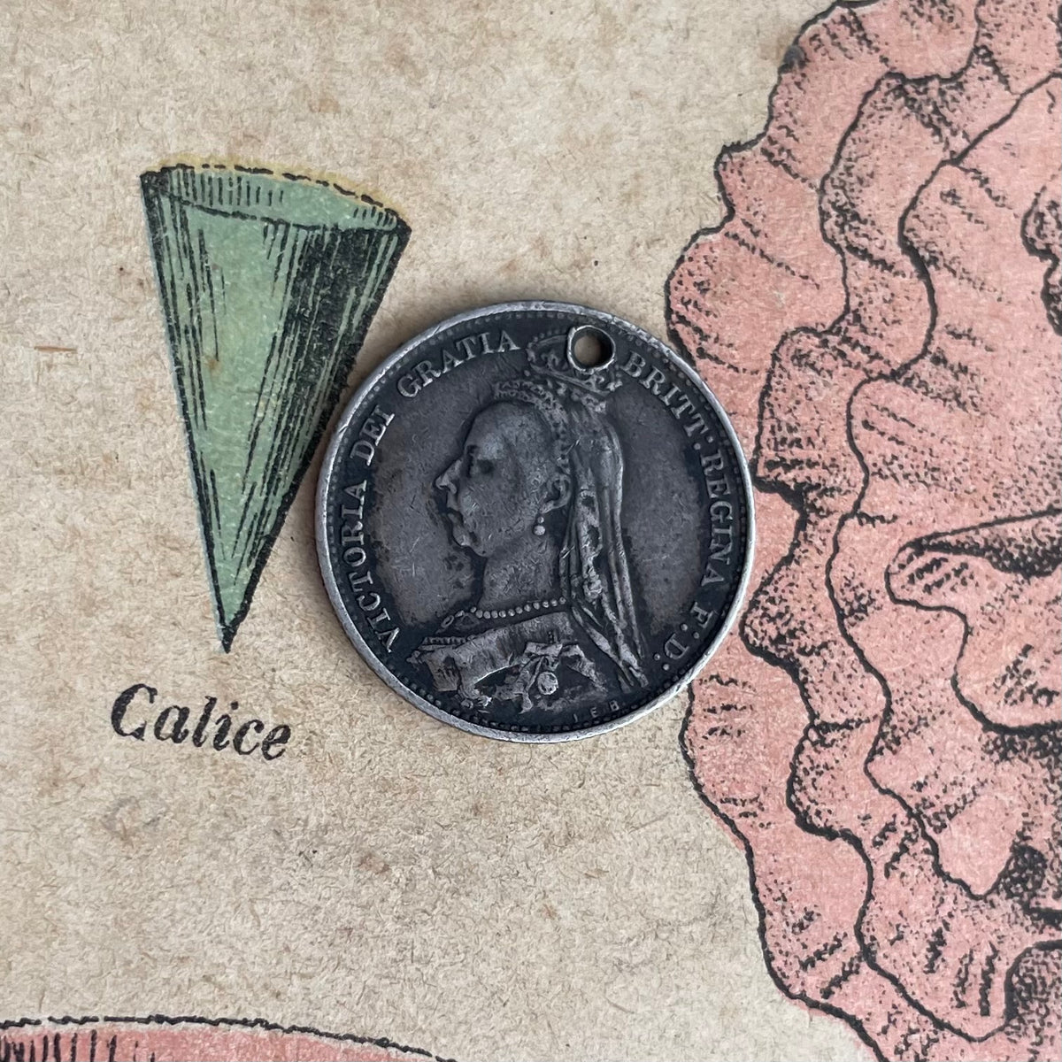 Victorian JC Love Token Charm – No.4 Vintage