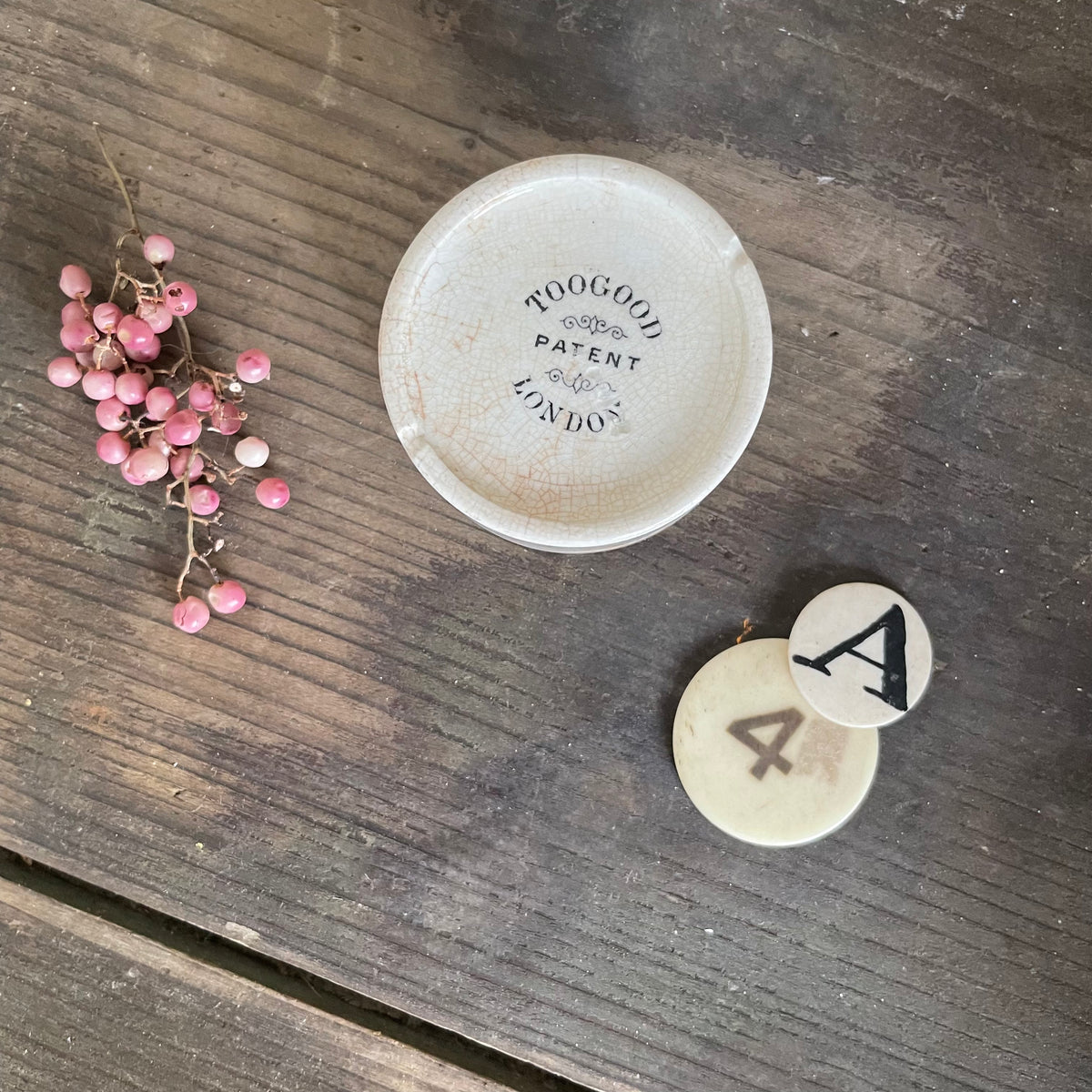 Antique Miniature Duncan Flockhart & Sons Chemist Pot – No.4 Vintage