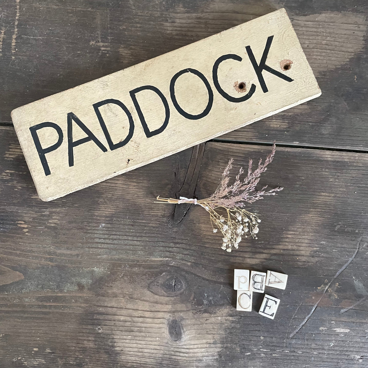Vintage Paddock Sign – No.4 Vintage