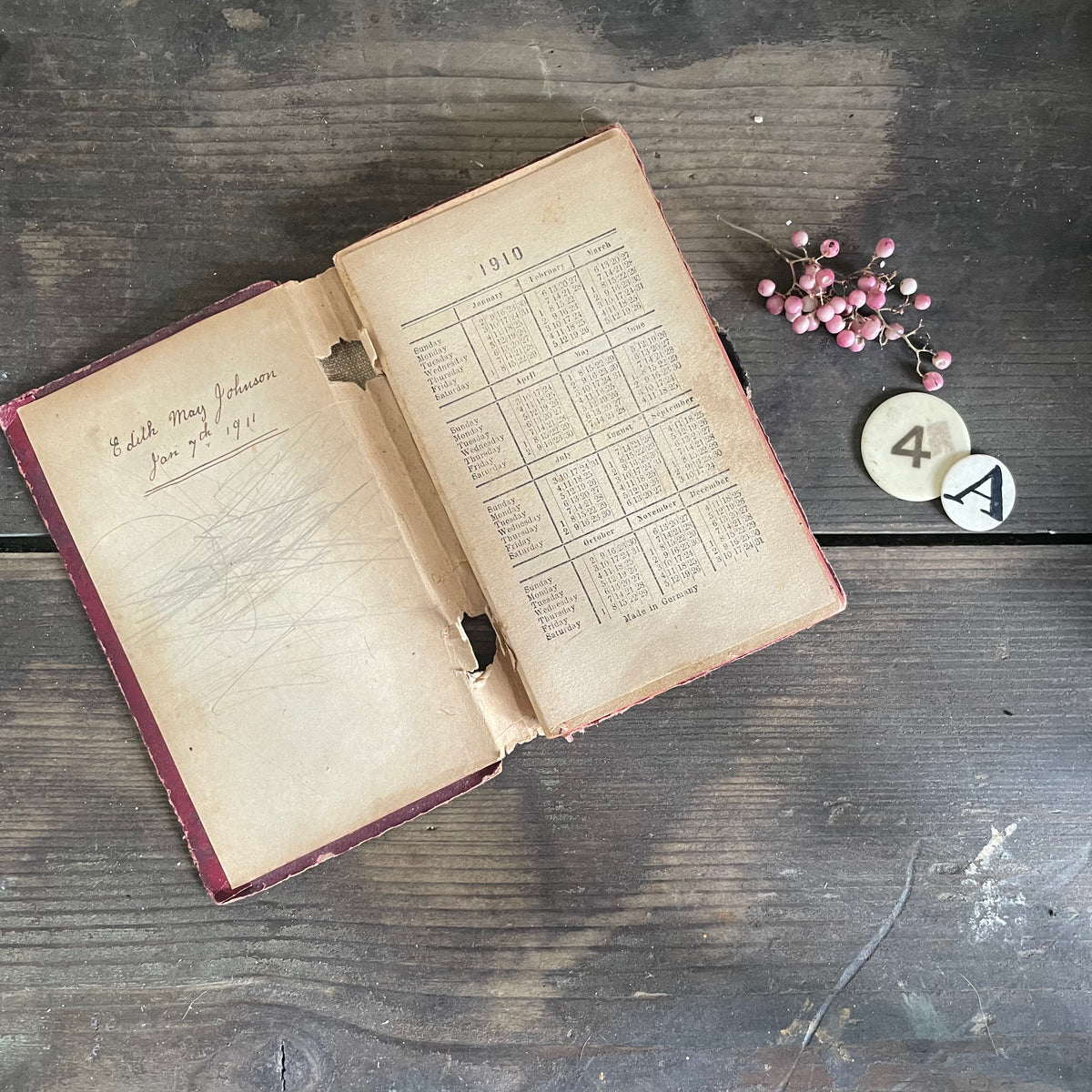 An Antique Note Book – No.4 Vintage