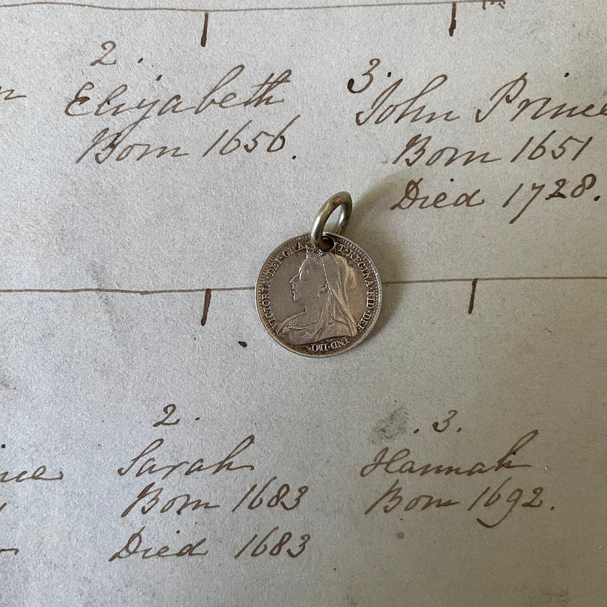 Fluff with Dog Pictorial Love Token – No.4 Vintage