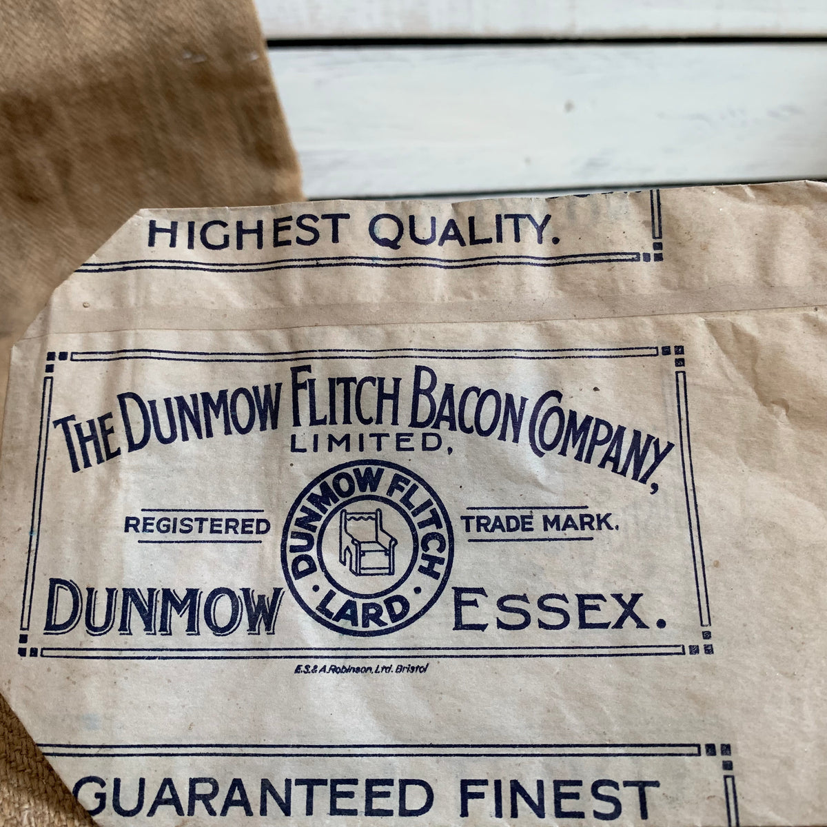 Unusual English Lard Packaging – No.4 Vintage