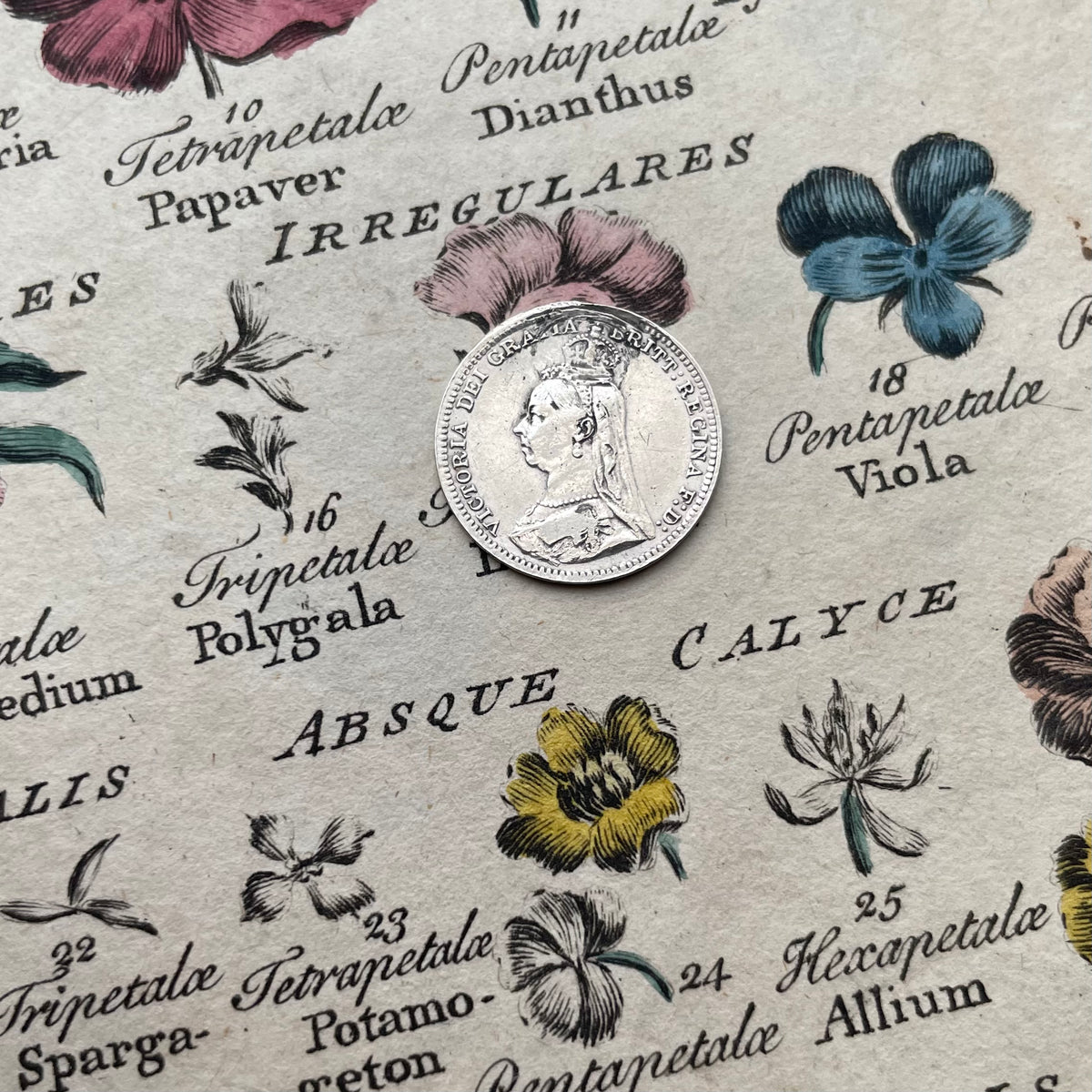 Floral Patterned Love Token – No.4 Vintage