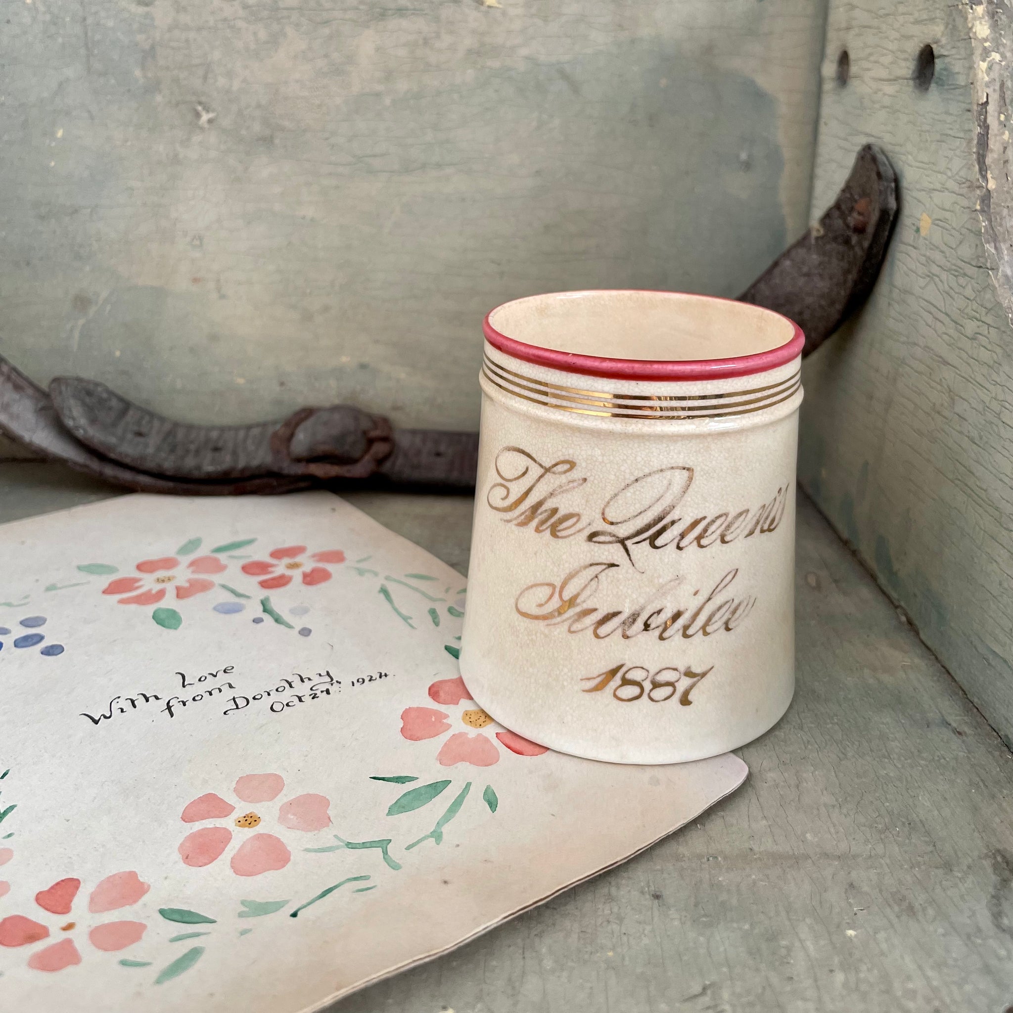 Antique Queen Victoria Jubilee Cup – No.4 Vintage Antique Queen Victoria Jubilee Cup – No.4 Vintage