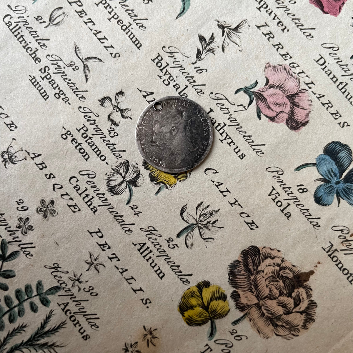 Floral Pictorial Love Token – No.4 Vintage