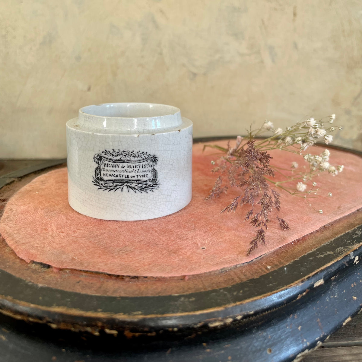RARE Victorian Brady & Martin Chemist Pot – No.4 Vintage