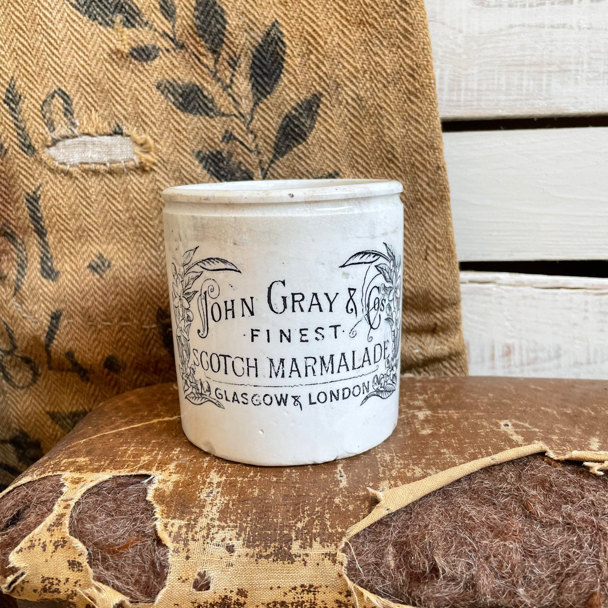 Antique John Gray Finest Marmalade Pot – No.4 Vintage
